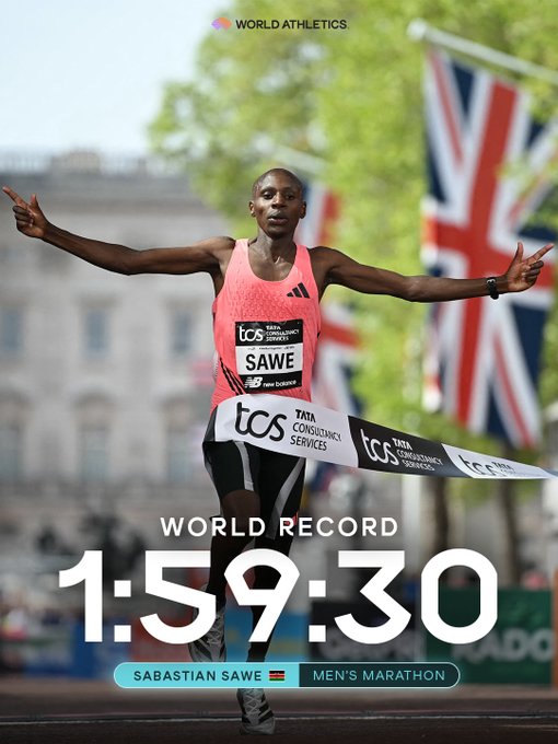 Sebastian Sawe impone récord mundial en maratón; la increíble carrera ...